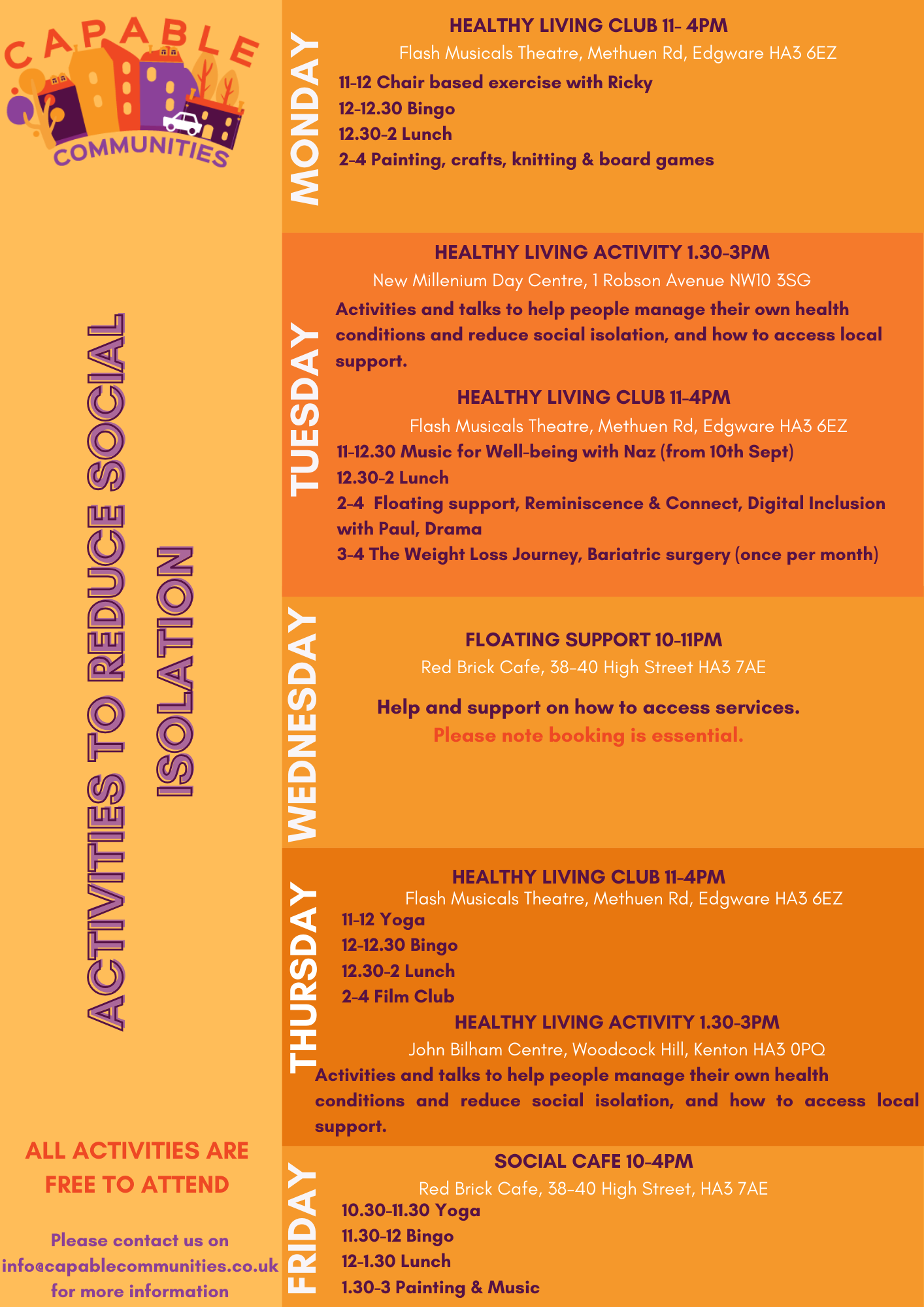 Directory of Services – CAPABLE COMMUNITIES